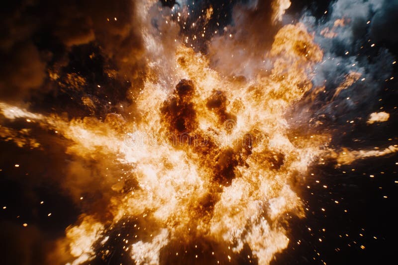 Massive Explosion Engulfs Oil Refinery in Flames at Dusk, Causing ...