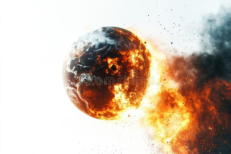 A Massive Fireball Explodes in the Air, Releasing Intense Heat and ...