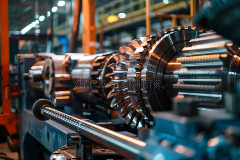 Massive Gear Structure in Industrial Setting. Neural Network AI ...