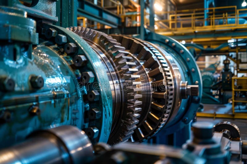 Massive Gear Structure in Industrial Setting. Neural Network AI ...