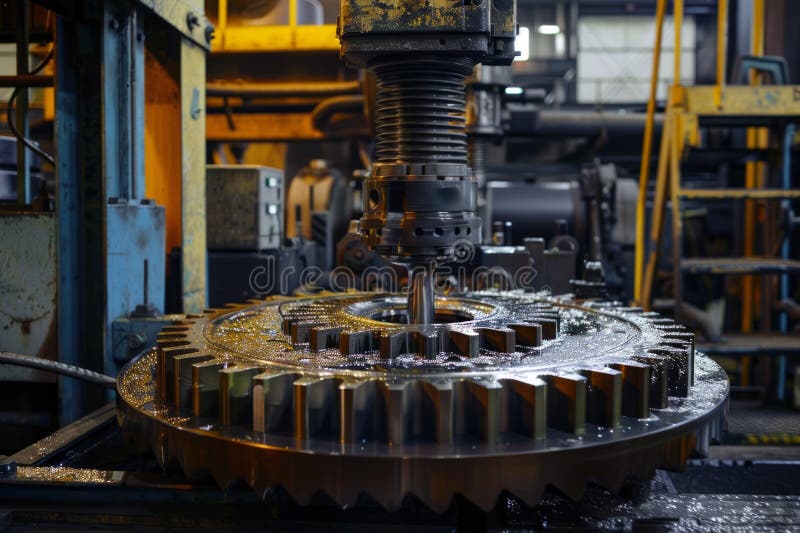 Massive Gear Structure in Industrial Setting. Neural Network AI ...
