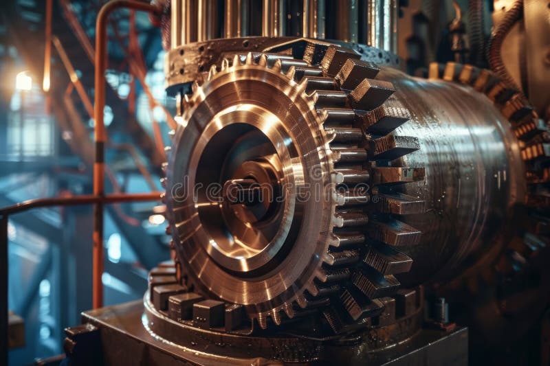 Massive Gear Structure in Industrial Setting. Neural Network AI ...