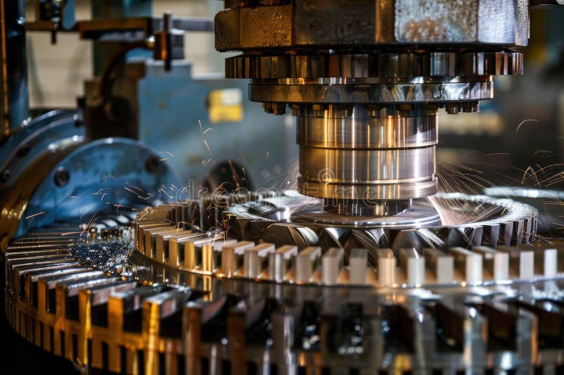 Massive Gear Structure in Industrial Setting. Neural Network AI ...