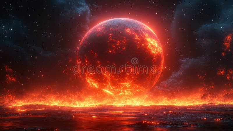 A Massive Glowing Planet Surrounded by Fire and Cosmic Dust in Deep ...
