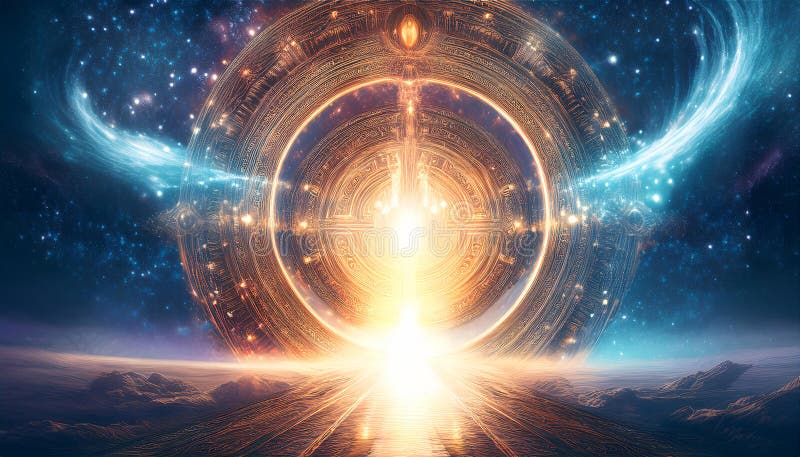 A Massive, Glowing Portal, Akashic Records Light of Heaven Hall of ...