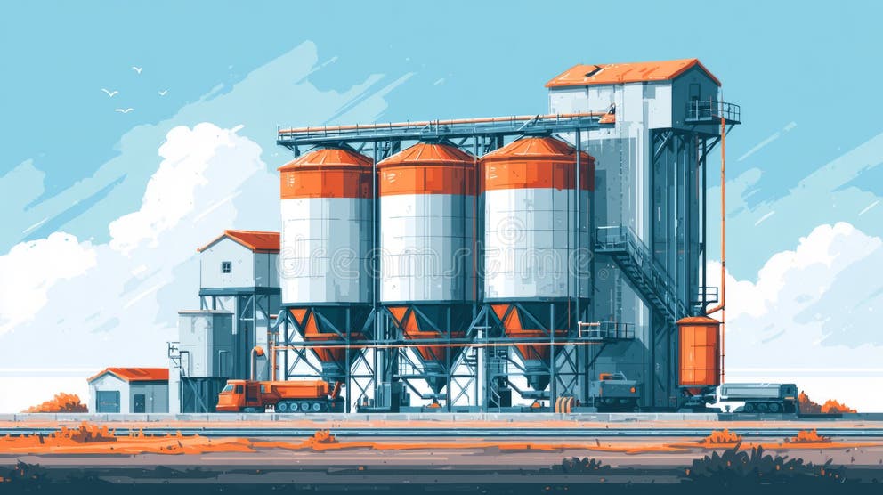 Massive Grain Sorting and Packaging Machines Operating in an ...