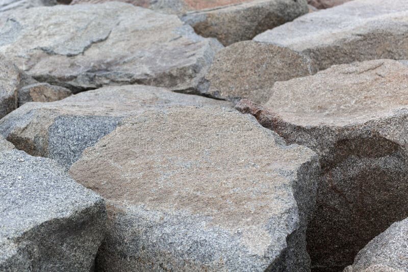 Massive Grey Granite Blocks Stock Photo - Image of manufacturing ...