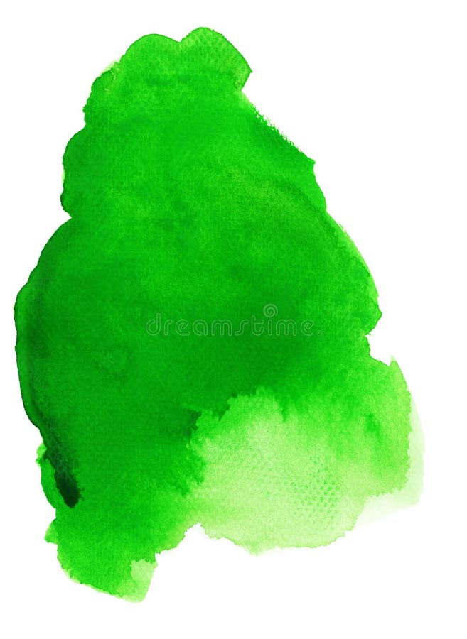 Massive Green Watercolor Splat Stock Illustration - Illustration of ...