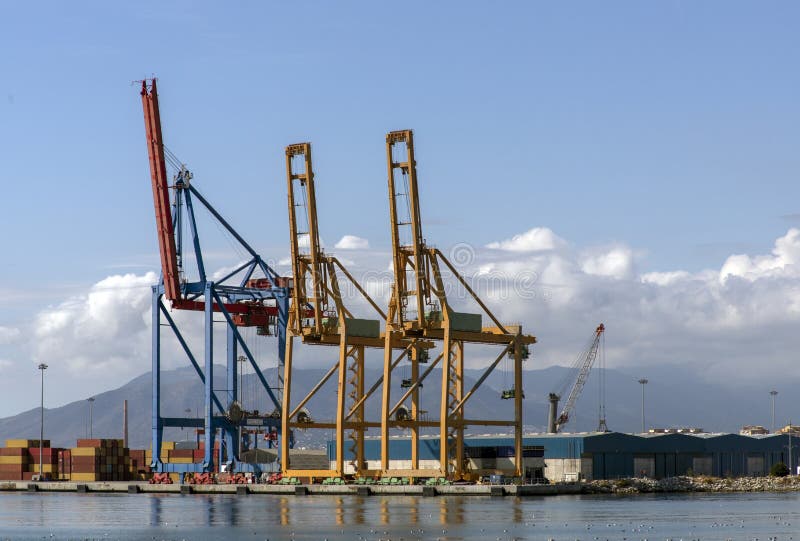 Container terminal stock image. Image of business, logistic - 4376125