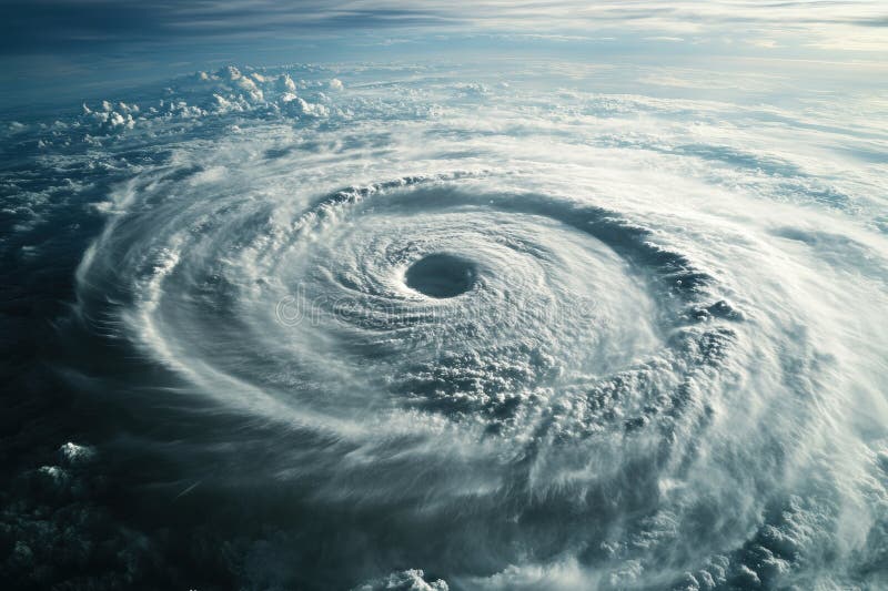A Massive Hurricane Develops in the Open Ocean, Revealing a Swirling ...
