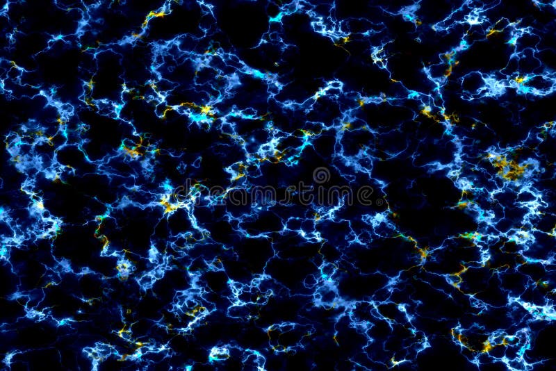 Massive Ice Thunder Break Out Glow Mineral Texture on Black Marble ...