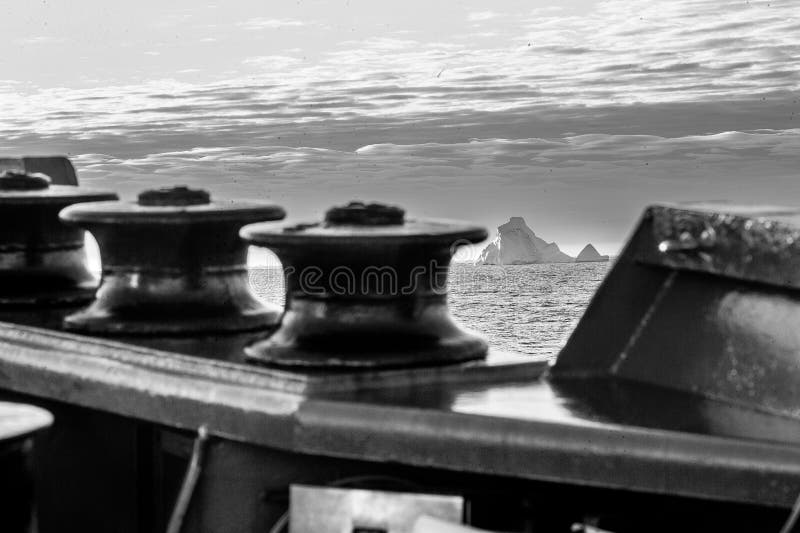 Iceberg Moutain in the Artic Sea: Direction North Pole Stock Image ...