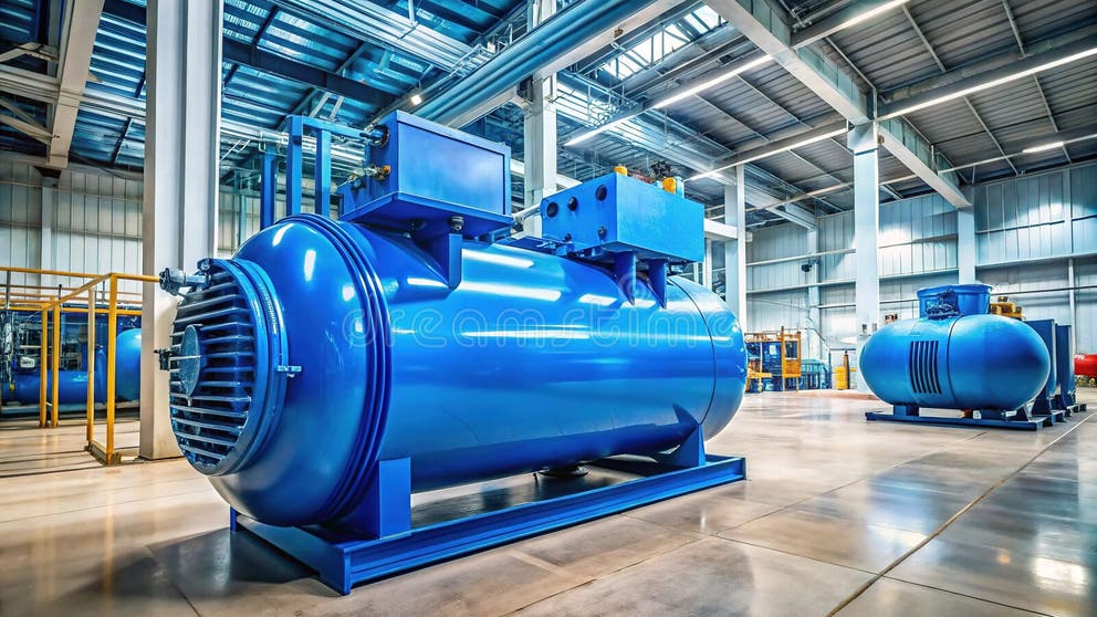 Massive Industrial Air Compressor Delivers Powerful Compressed Air for ...