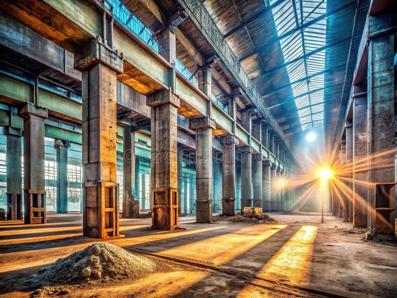 Massive Industrial Foundation Pillars Stock Illustrations – 5 Massive ...