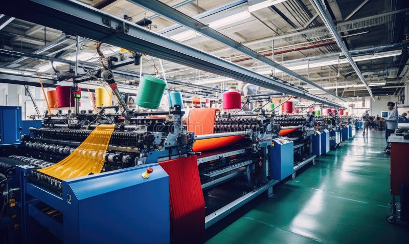 A Massive Industrial Machine Commanding Attention in a Warehouse Stock ...