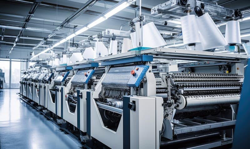 A Massive Industrial Machine Towering in an Empty Space Stock ...