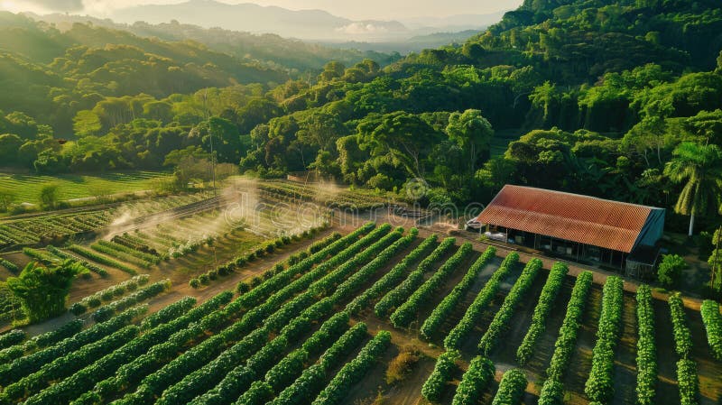 Massive Industrial Permaculture Farming Project Stock Photo - Image of ...