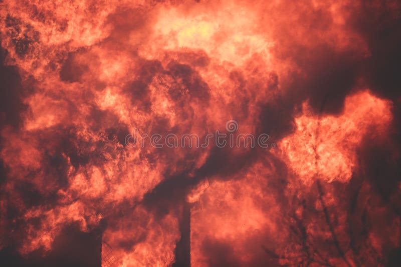Massive Large Major Wildfire, Bush Blaze, a Forest Fire Stock Photo ...