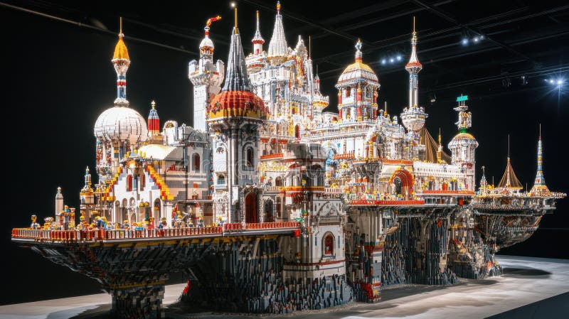 Lego Castle Masterpiece Intricate Design Stock Illustration ...