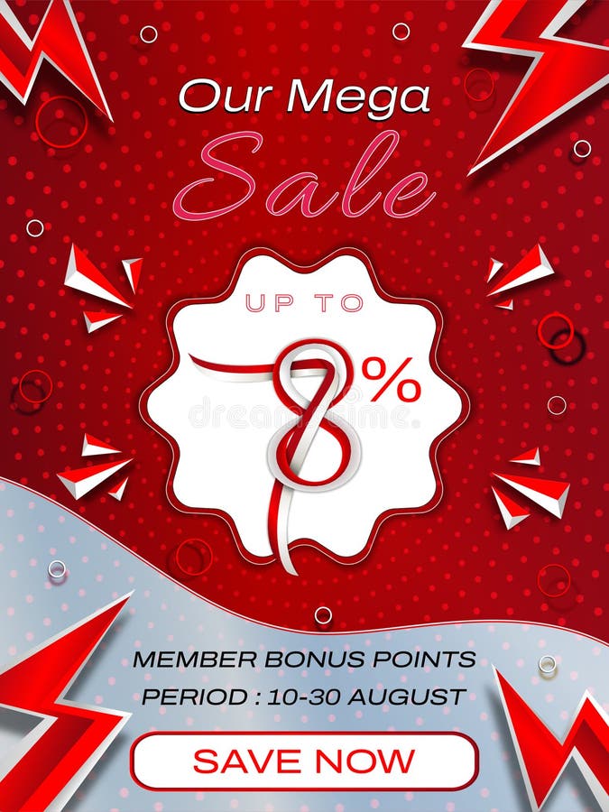 Massive Markdown Madness Poster Design Template Stock Vector ...