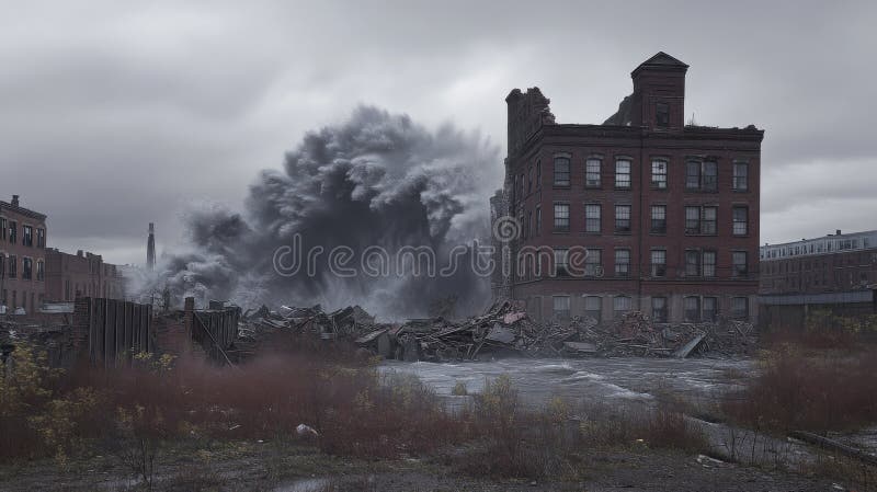 A Massive Ocean Wave Crashes Down on a Coastal City, Inflicting Ruinous ...