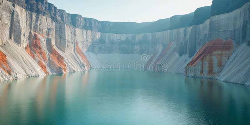 Massive Open Pit Mine Transformed into Deep Water Reservoir Surrounded ...