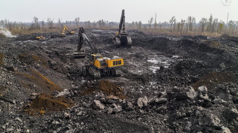 Massive Open Pit Mining Operation Stock Illustrations – 166 Massive ...