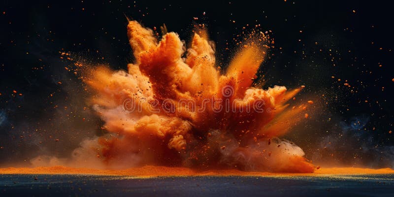 A Massive Orange Cloud of Sand Particles Suspended in the Air, Likely ...