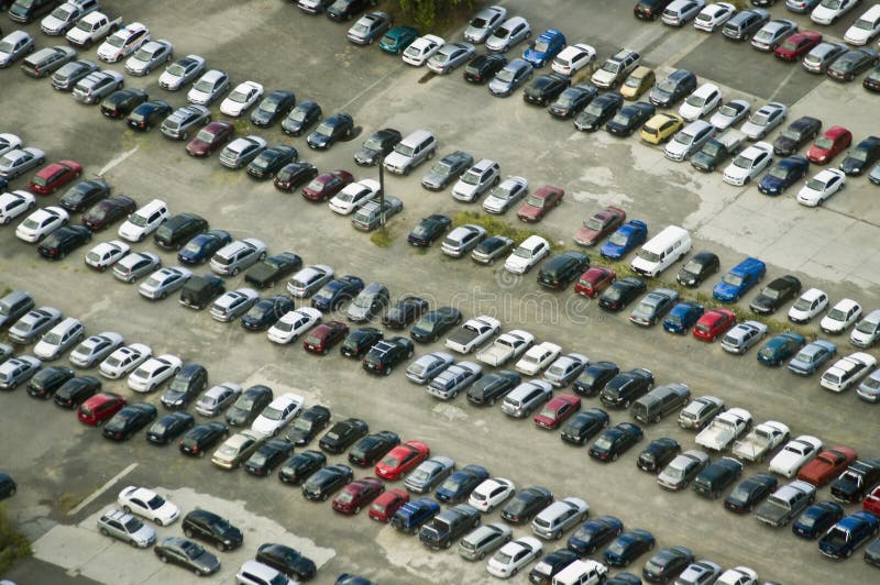 Massive Parking of cars stock image. Image of group, transport - 28701385