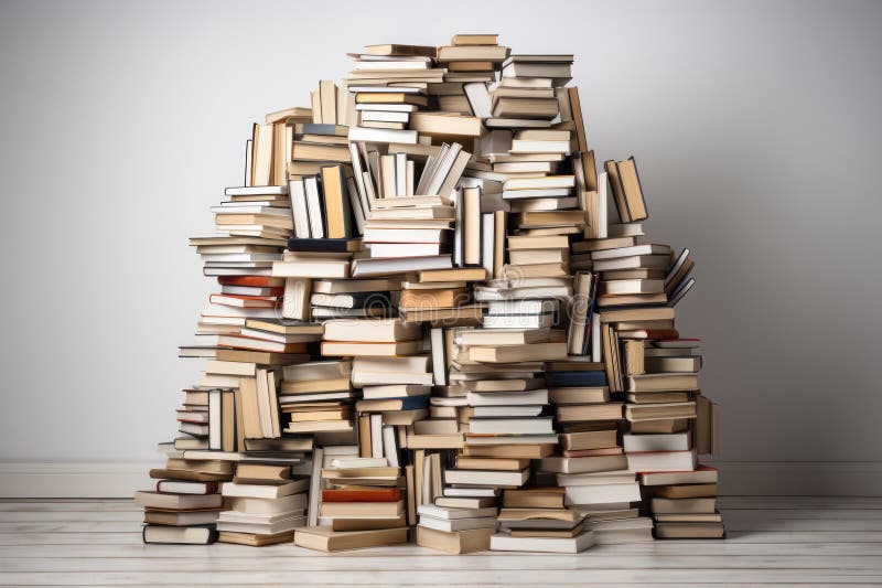 Massive Pile of Assorted Books. Stock Image - Image of massive, variety ...