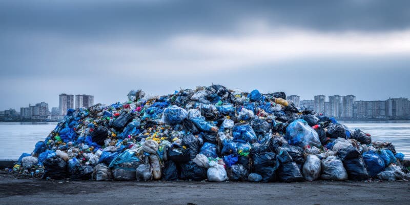 The Massive Pile of Waste Highlighting Environmental Pollution and ...
