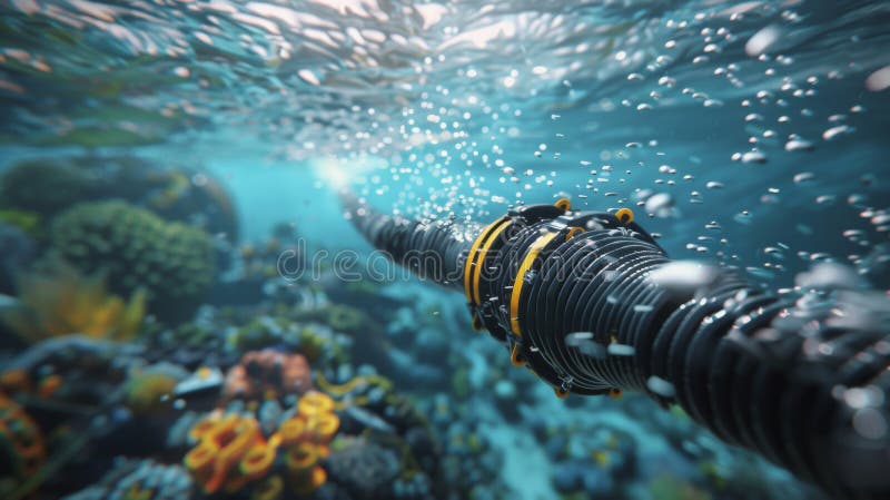 Large Pipe in Body of Water Stock Image - Image of infrastructure ...