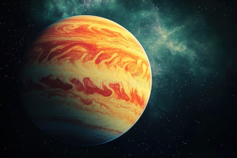 Jupiter S Vibrant Atmosphere Captured in Deep Space with Swirling ...