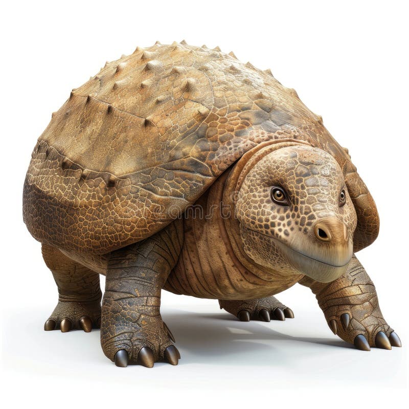 Massive Prehistoric Turtle, 3D Render of Ancient Reptile Stock Illustration - Illustration of ...