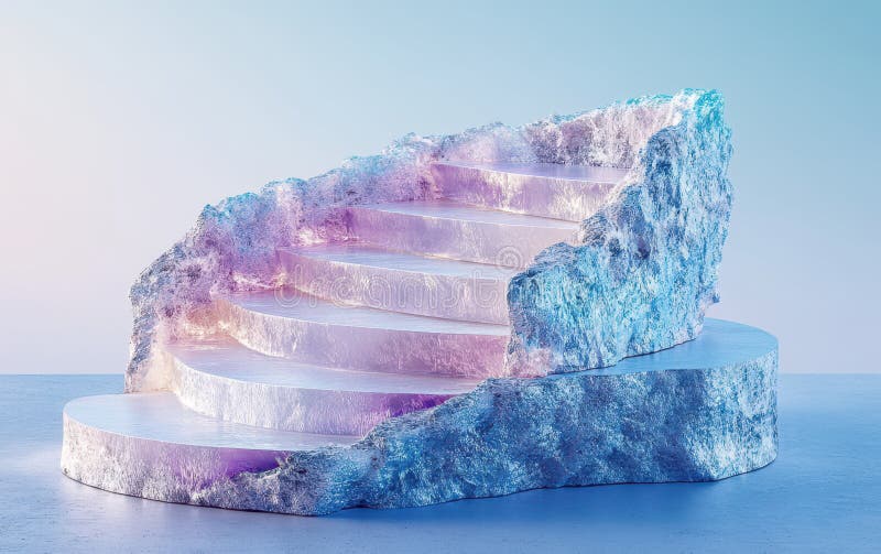 A Massive Rock Features an Extensive Staircase Leading To Its Summit ...