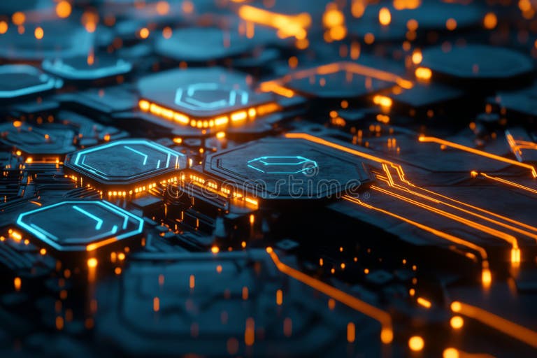 A Massive Sci-fi Supercomputer Constructed Entirely from Glowing ...