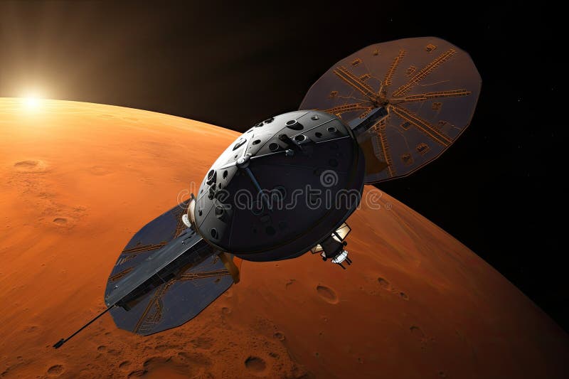 Massive Spacecraft Leaving the Red Planet, Headed for New Adventures in ...