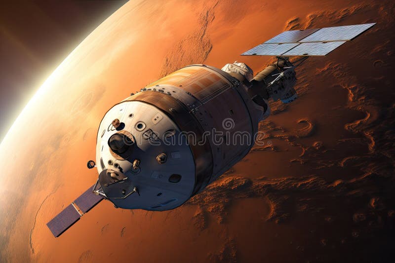 Massive Spacecraft Leaving the Red Planet, Headed for New Adventures in ...