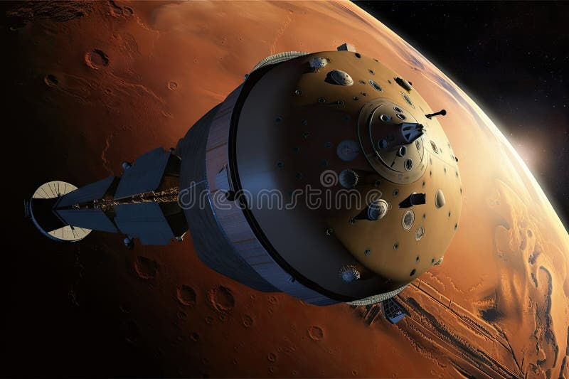 Massive Spacecraft Leaving the Red Planet, Headed for New Adventures in ...