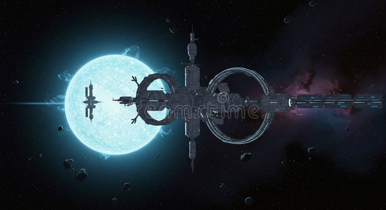 Massive Spaceship with Distinct Circular and Cylindrical Structures ...