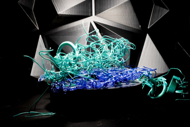 Massive Spaghetti Failure on a 3D Printer Caused by High Temperatures ...