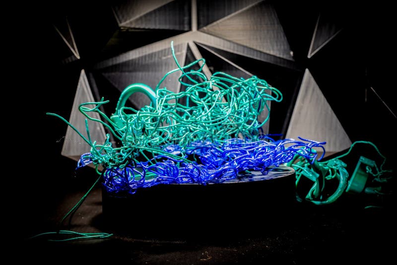 Massive Spaghetti Failure on a 3D Printer Caused by High Temperatures ...