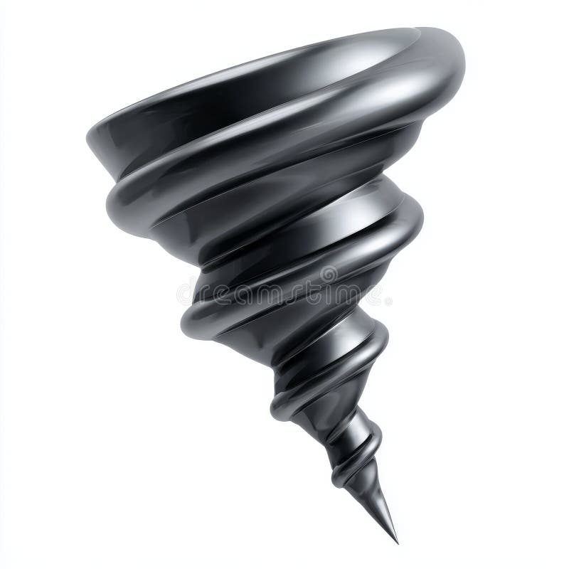 A Massive, Spiraling Tornado Funnel, Symbolizing the Unbridled ...