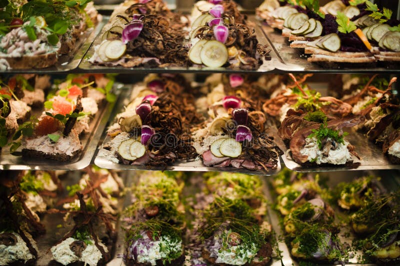 Massive Stall Full of Different Delicious Snacks Stock Photo - Image of ...