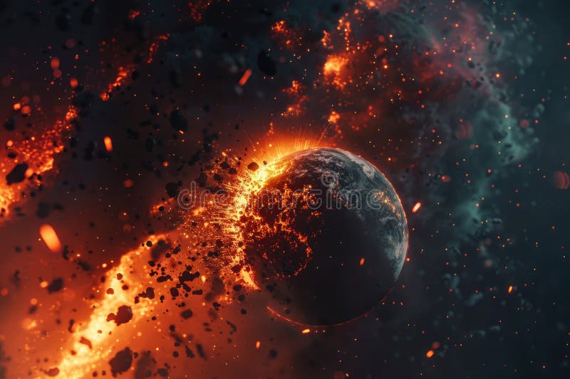 A Massive Star Exploding in a Celestial Body, with Shockwaves and ...