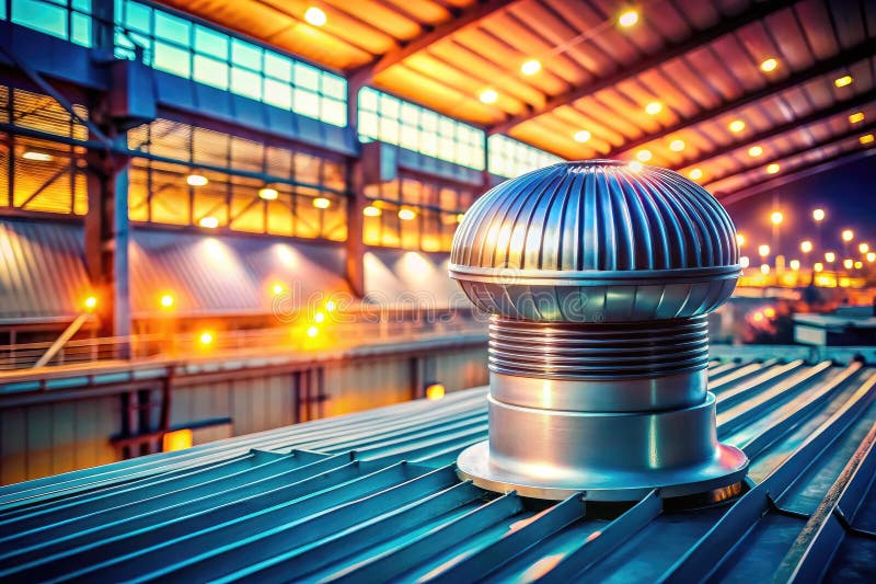 Massive Steel Factory Exterior Robust Structure and Powerful ...