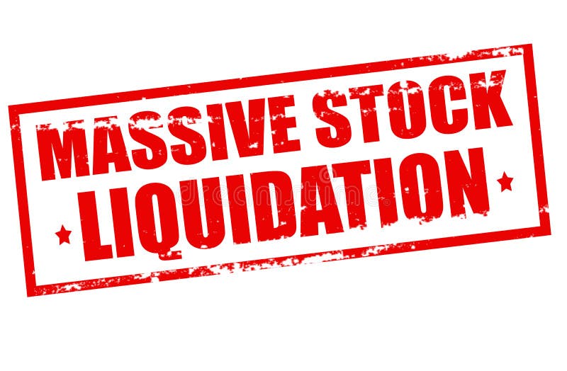 Massive stock liquidation stock illustration. Illustration of grunge ...