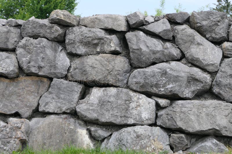 Massive Stone Blocks As Wall Stock Image - Image of texture ...