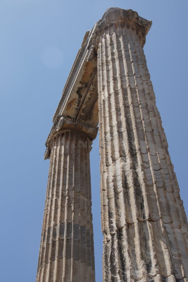 Massive Stone Columns of the Apollo Temple Stock Photo - Image of roman ...