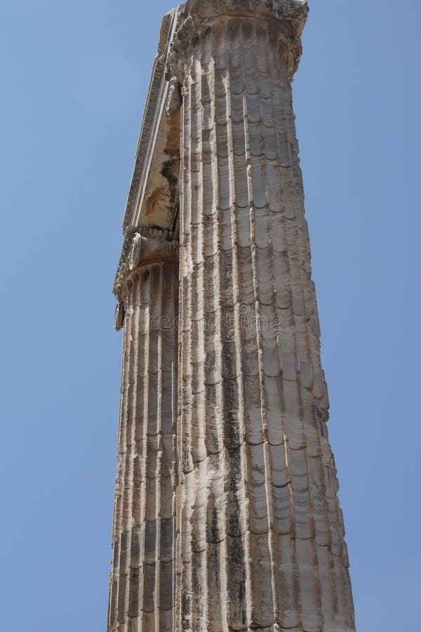 Massive Stone Columns of the Apollo Temple Stock Photo - Image of roman ...